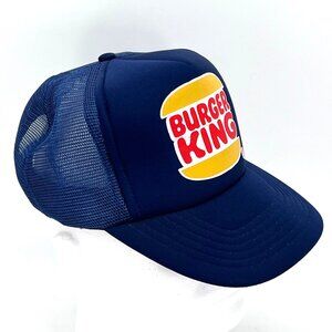 burger king | Accessories | Vintage Burger King Navy Blue Trucker Hat ...